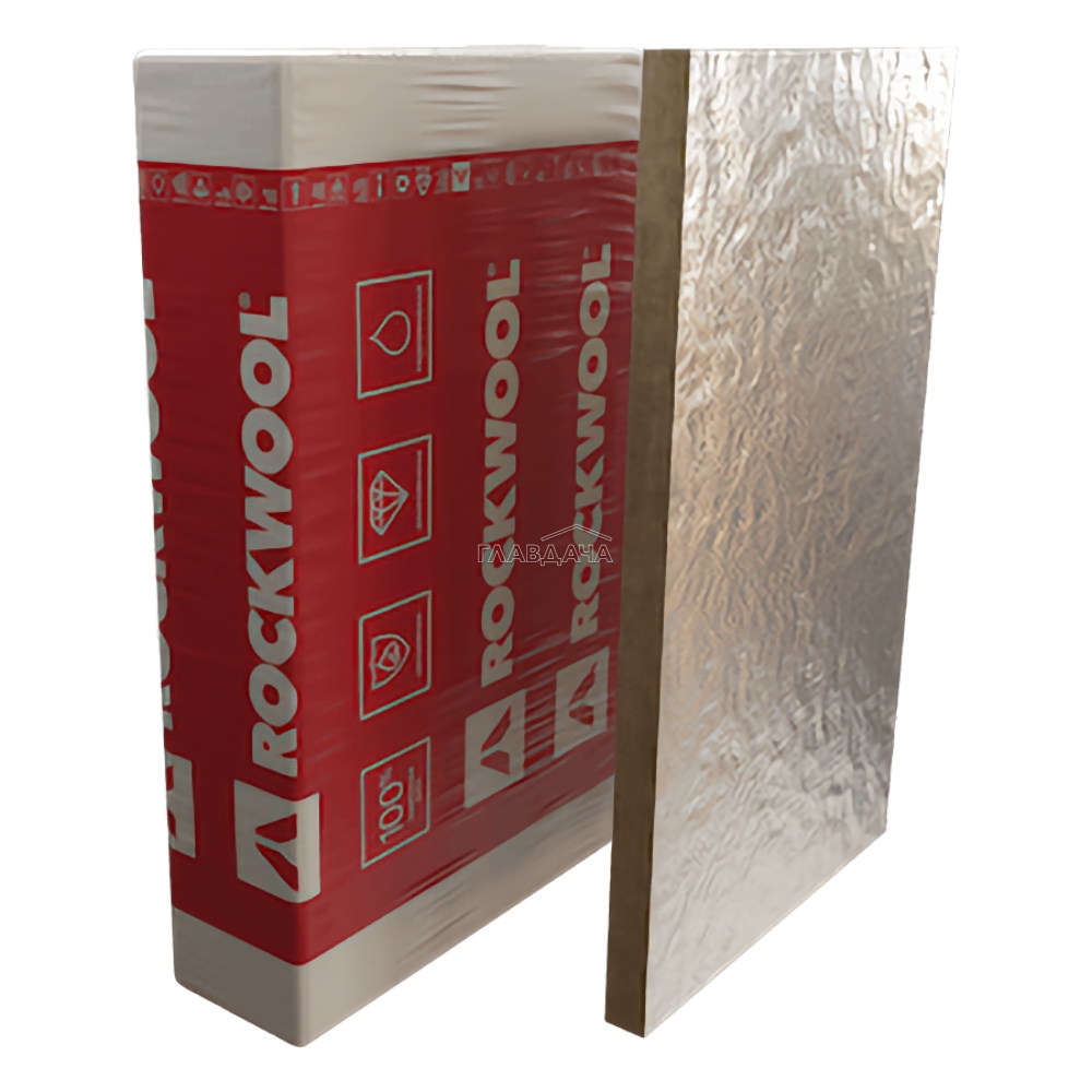 Базальтовая вата Rockwool Fire Batts Alu, 1000x600x30 мм – купить в ...